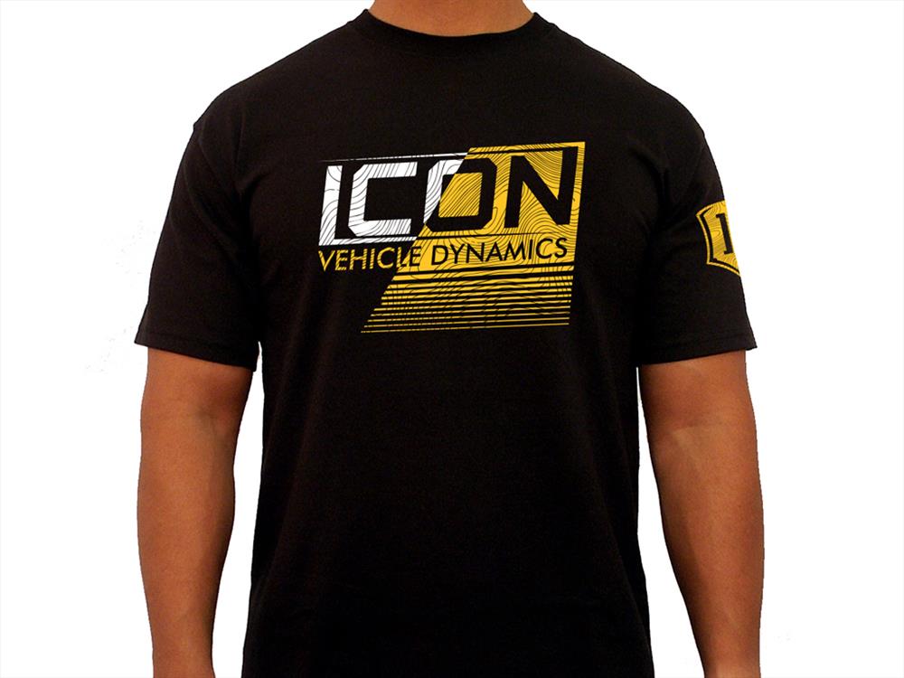 ICON Strikeout-Logo Tee – Black, Extra Large - Icon Vehicle Dynamics
