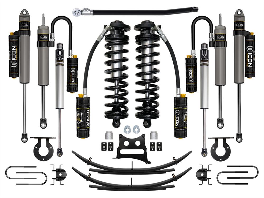 ICON 08-10 Ford F250/F350, 2.5-3" Lift, Stage 5 Coilover System w/ Leaf ...