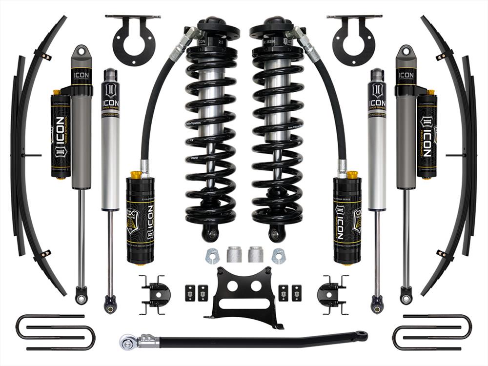 ICON 11-16 Ford F250/F350, 2.5-3" Lift, Stage 4 Coilover System w/ Leaf ...