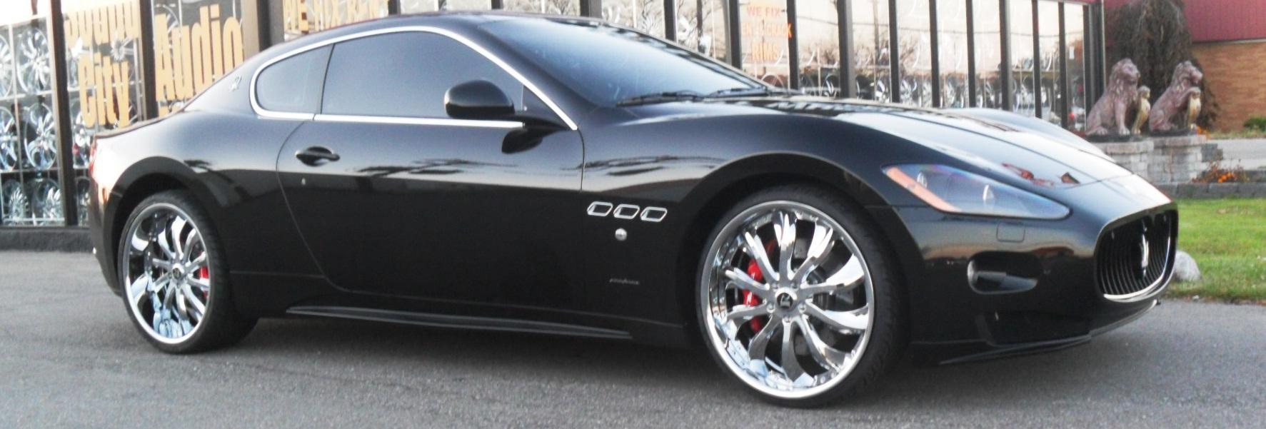 Car | Maserati Gran Turismo on Rucci Forged Fiamme Wheels | California ...