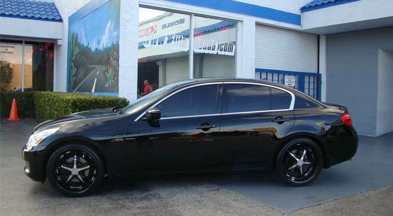 Car | Infiniti G35 on Ruff Racing R931 Wheels | California Wheels