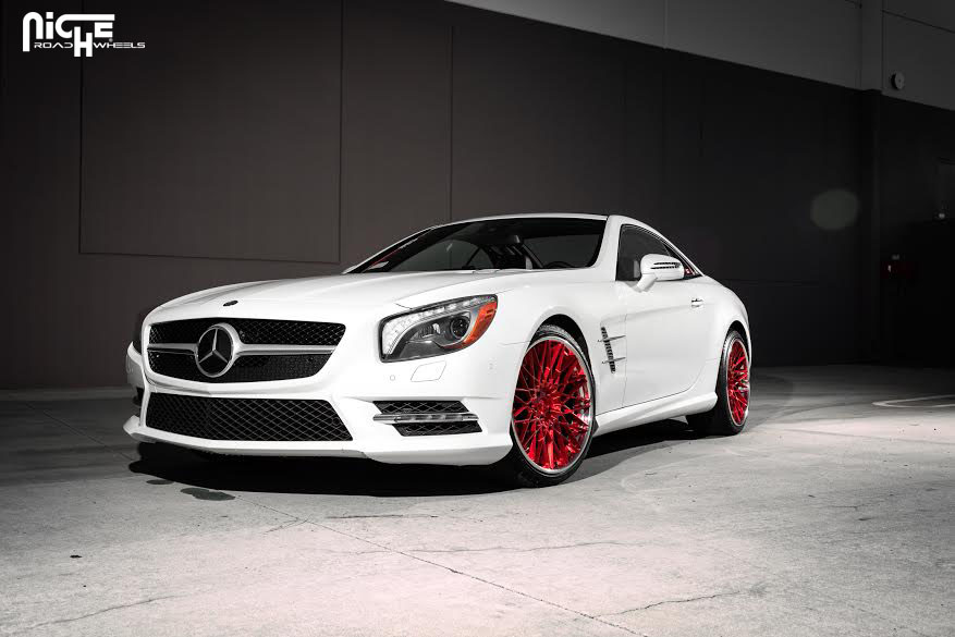 Car | Mercedes-Benz SL550 on Niche Forged Citrine Wheels | California ...